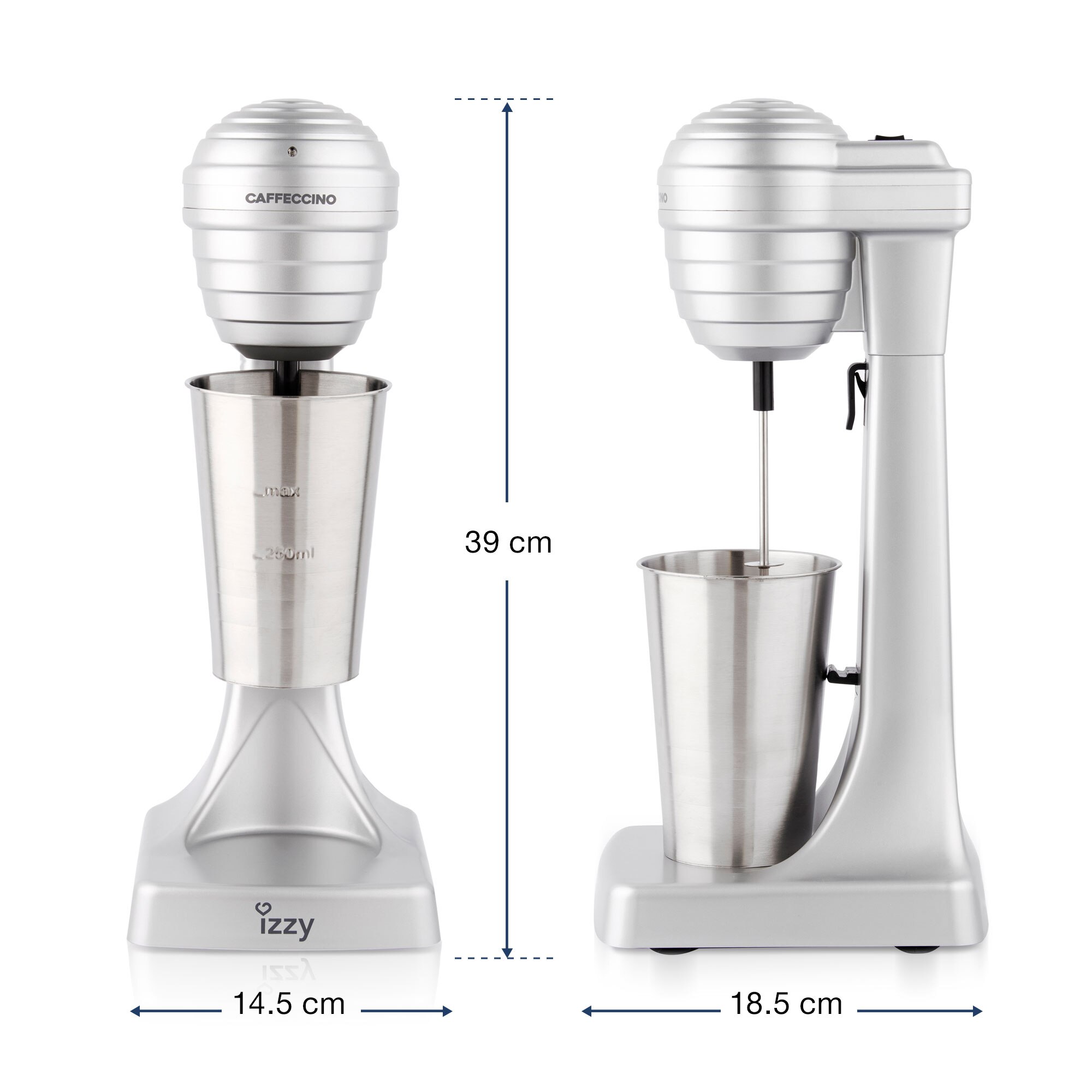 Mixer pentru bauturi cu baza Caffeccino, Izzy, 2 setari de viteza, 120 ...