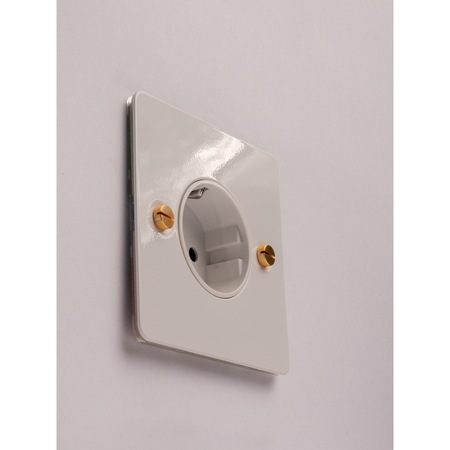Priza simpla TAM Retro Vintage Alb CS - eMAG.ro