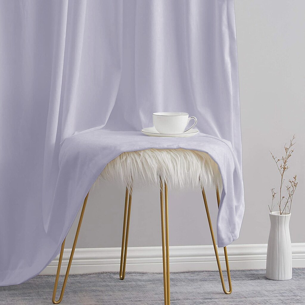 Set draperii din catifea cu rejansa transparenta cu ate pentru galerie ...