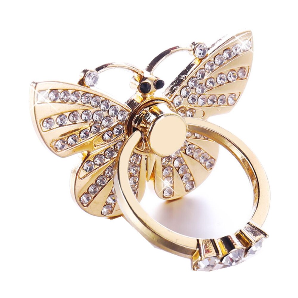 Suport tip inel pentru telefon, Model- Fluture, Rotire 360 de grade ...