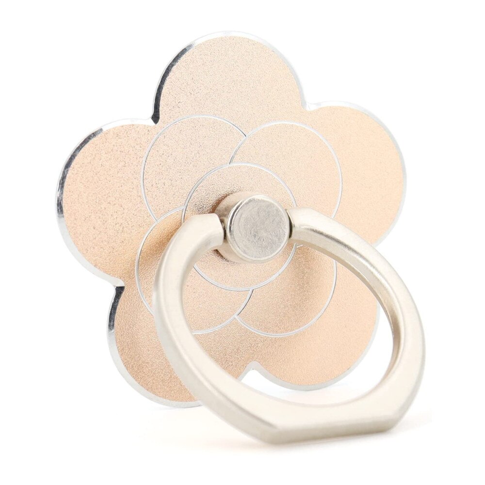 Suport tip inel pentru telefon, Model- Floare, Rotire 360 de grade ...