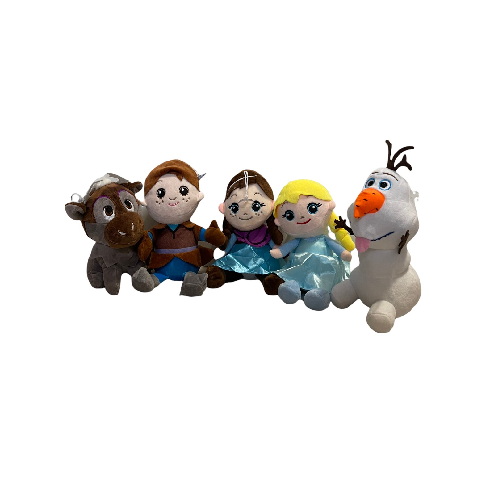Set 5 mascote din Frozen, Regatul de Gheata, din plus, 20 cm - eMAG.ro