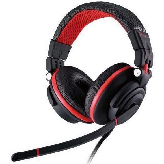 Casti gaming Tt eSPORTS DRACCO Captain, negru/rosu - eMAG.ro