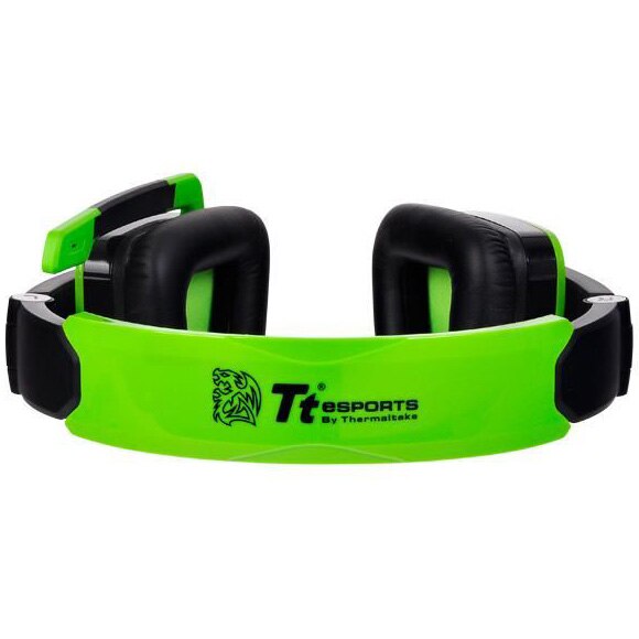 Casti gaming Tt eSPORTS Console One PC/Xbox/PS, 5.1, negru/verde - eMAG.ro