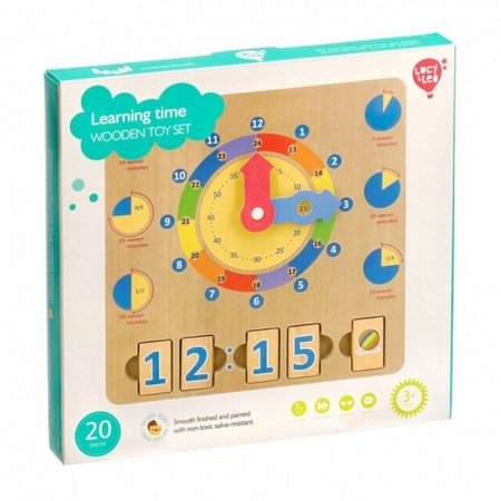 Set educational din lemn - Invatam Ceasul Lucy & Leo - eMAG.ro
