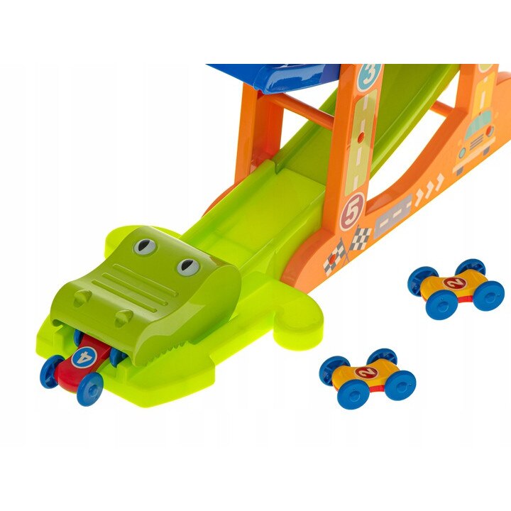 Jucarie pentru copii, Zola, pista de raliu cu etaje si 5 masinute ...