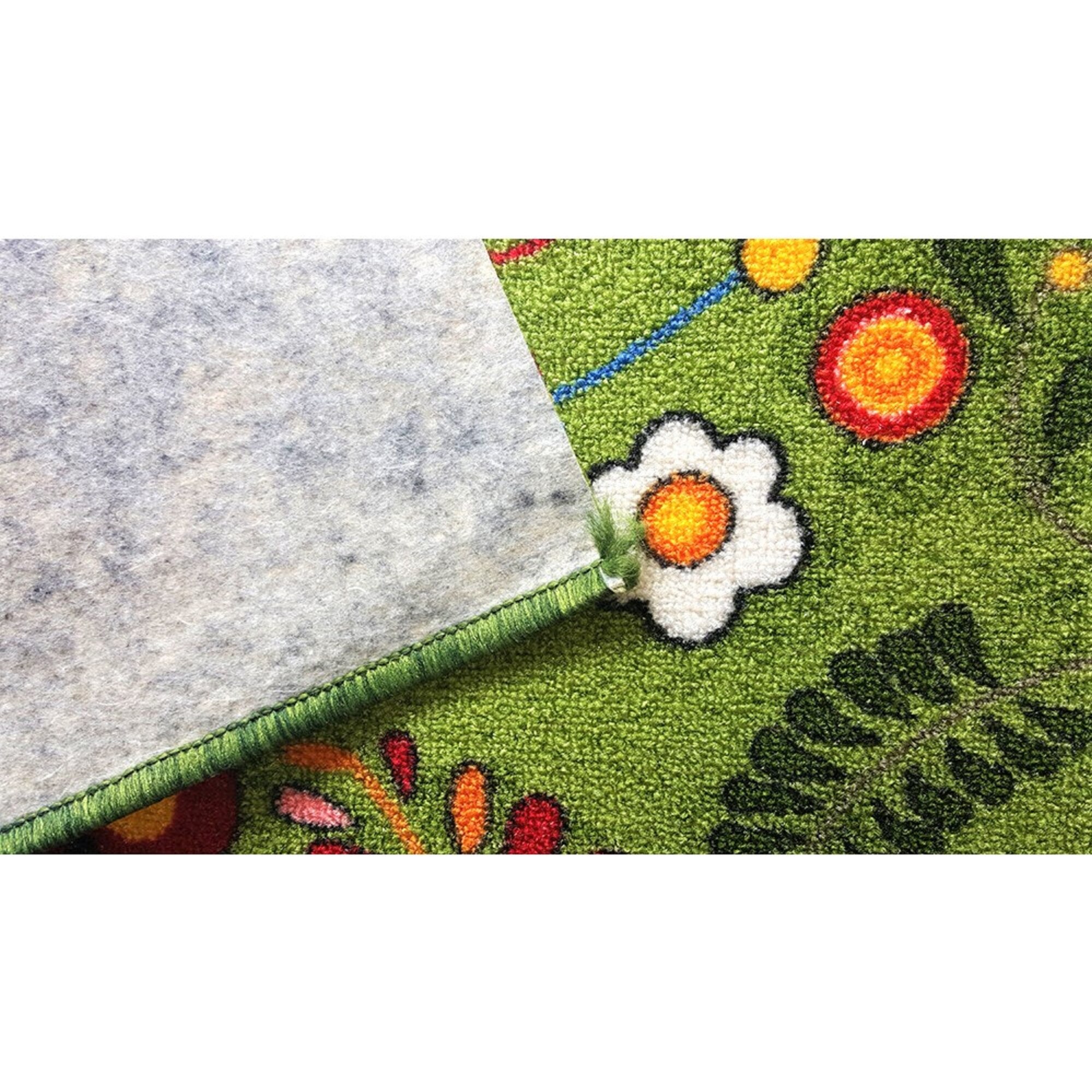 Traversa Flori 1177-B8, Verde, Latime 100 cm, 820 gr/mp - eMAG.ro