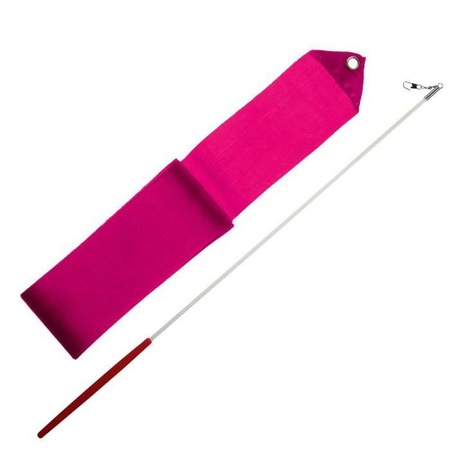 Panglica gimnastica, GOGOU, Poliester/Plastic, 400x5 cm, Roz - eMAG.ro