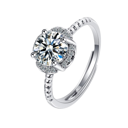 Inel Logodna Argint Reglabil Cu Elemente Swarovsky Beauty - eMAG.ro