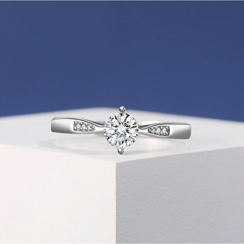 Inel Argint Logodna Reglabil Cu Elemente Swarovski Essential - eMAG.ro