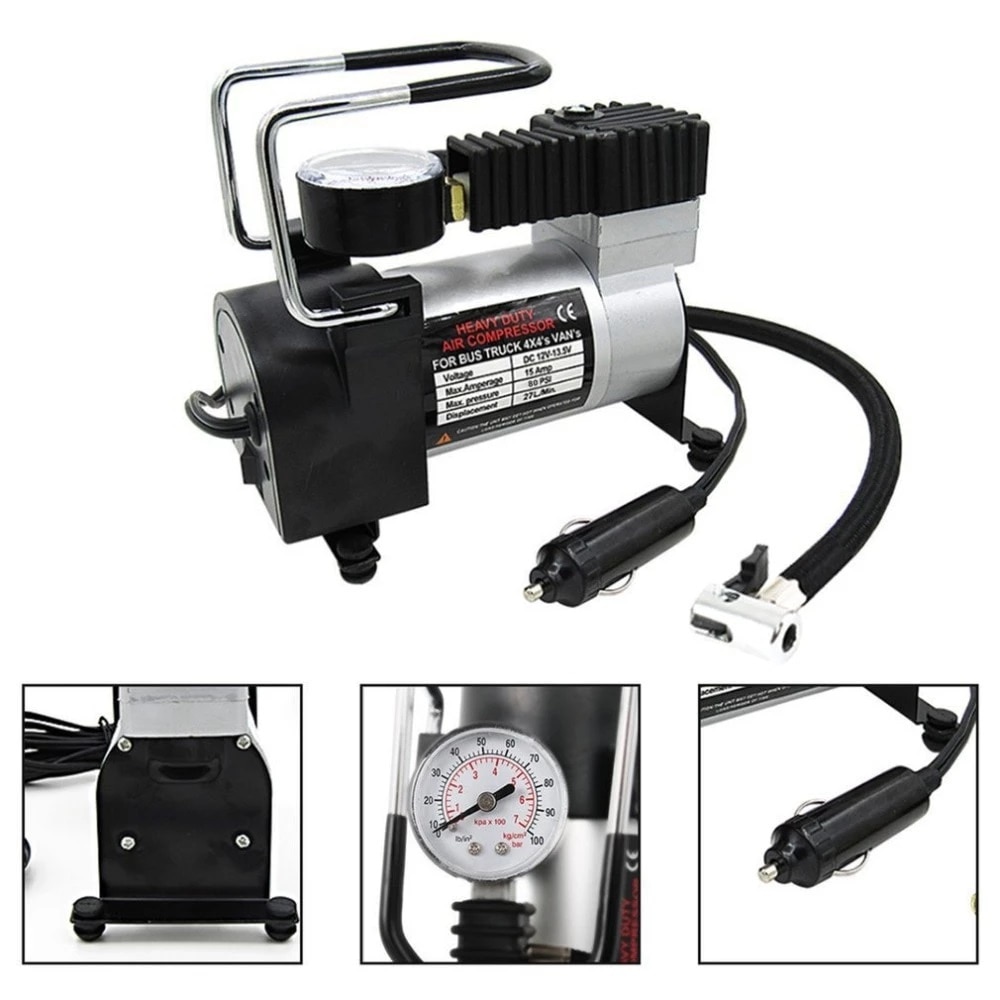 Compresor de aer 100PSI Super Flow DC 12V Metal Inflator anvelope cu ...