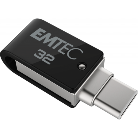 EMTEC T260C Mobile&Go pendrive, 32GB, USB 3.2 Gen1, USB-A bemenet/USB-C ...