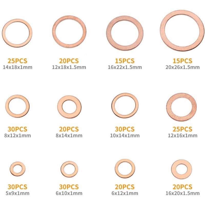 Set saibe M5-M20 din cupru 280 buc - eMAG.ro