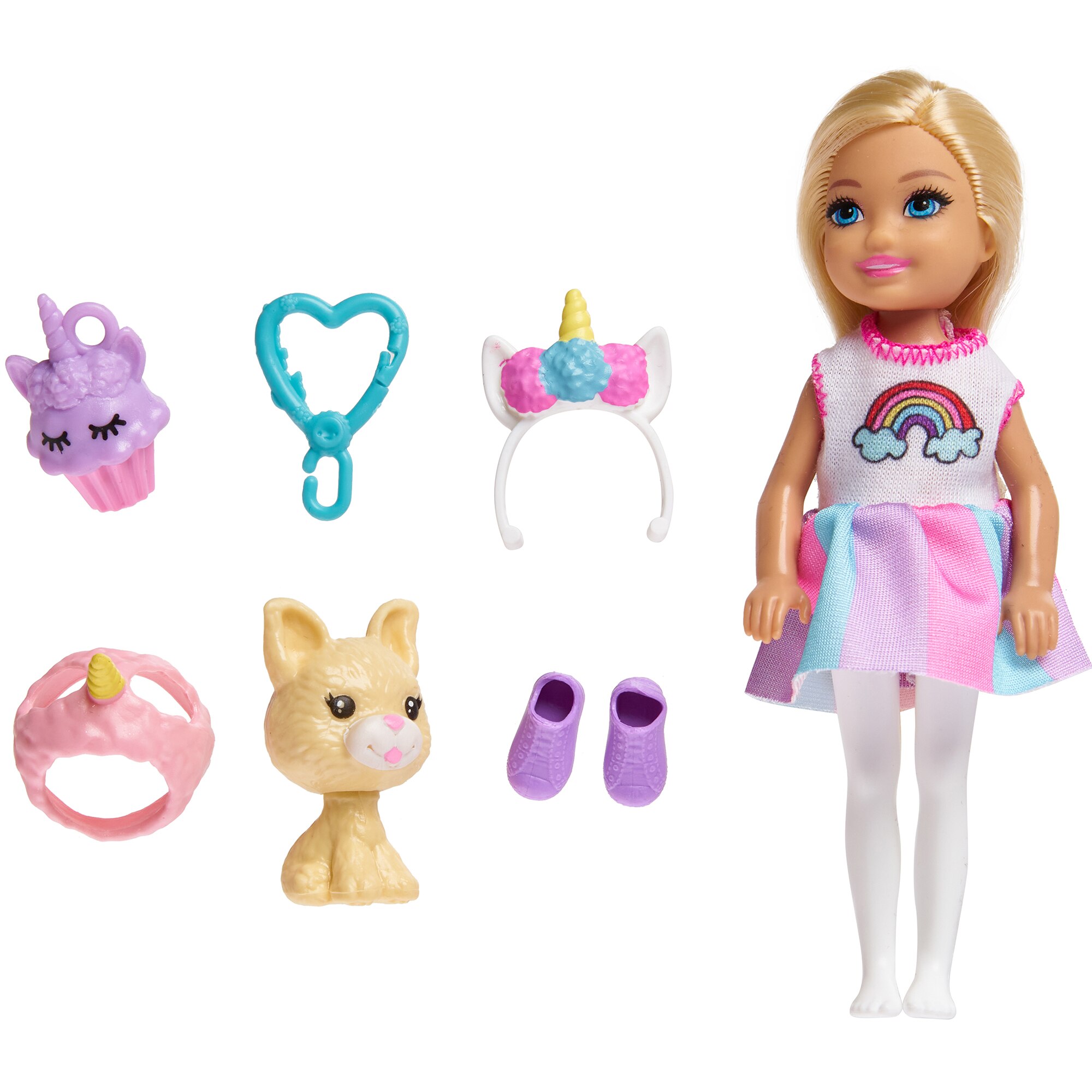 Кукла Barbie Club - Chelsea в костюм на еднорог - eMAG.bg