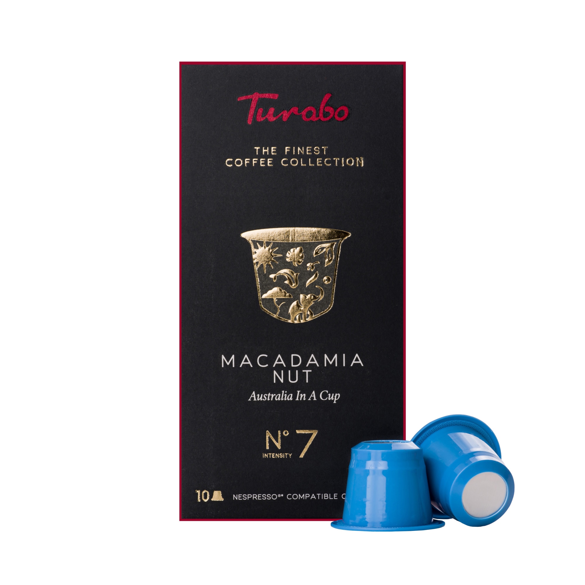 Capsule cafea, TURABO, Macadamia nut, 10 capsule compatibile Nespresso ...