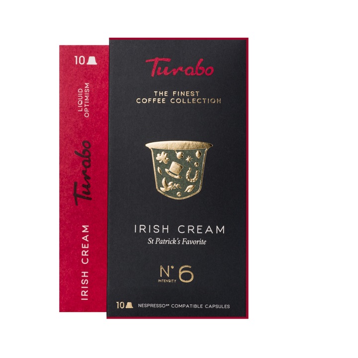 Capsule cafea, TURABO, Irish cream, 10 capsule compatibile Nespresso ...