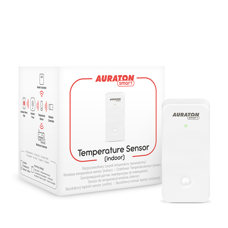 Интелигентен термометър Auraton Smart Indoor Temperature Sensor, бял ...