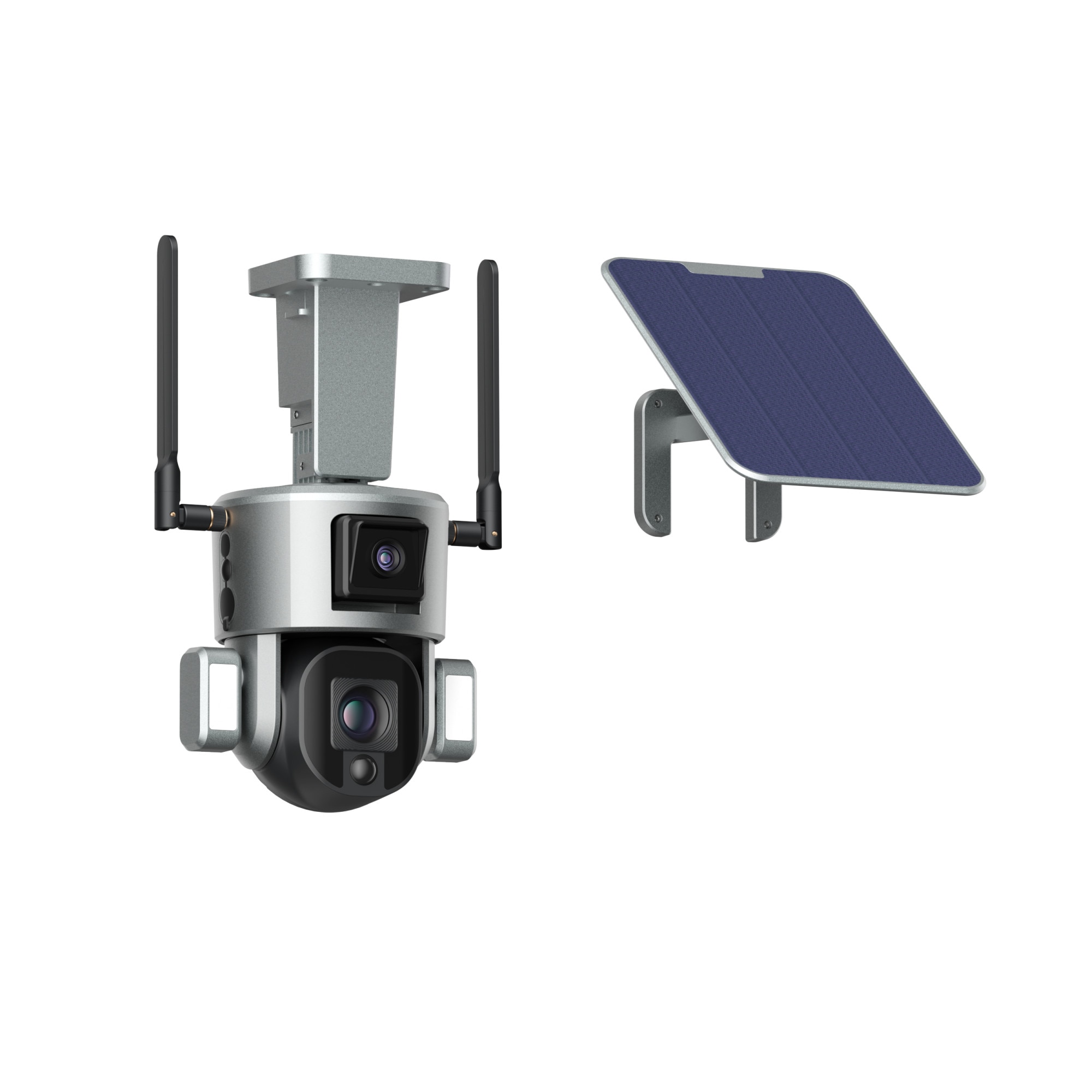 Ultra 4K камера за наблюдение, интелигентна система с двойна камера ...