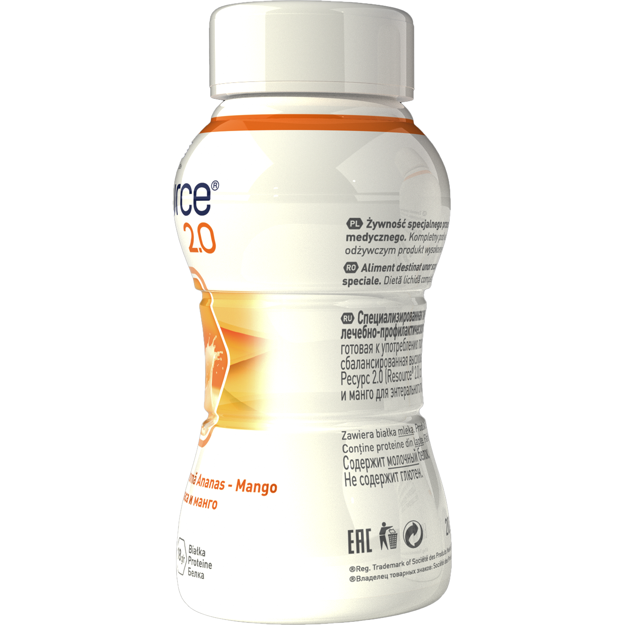 Formula de lapte pregatit Nestle RESOURCE 2.0, Ananas si Mango, de la 3 ...