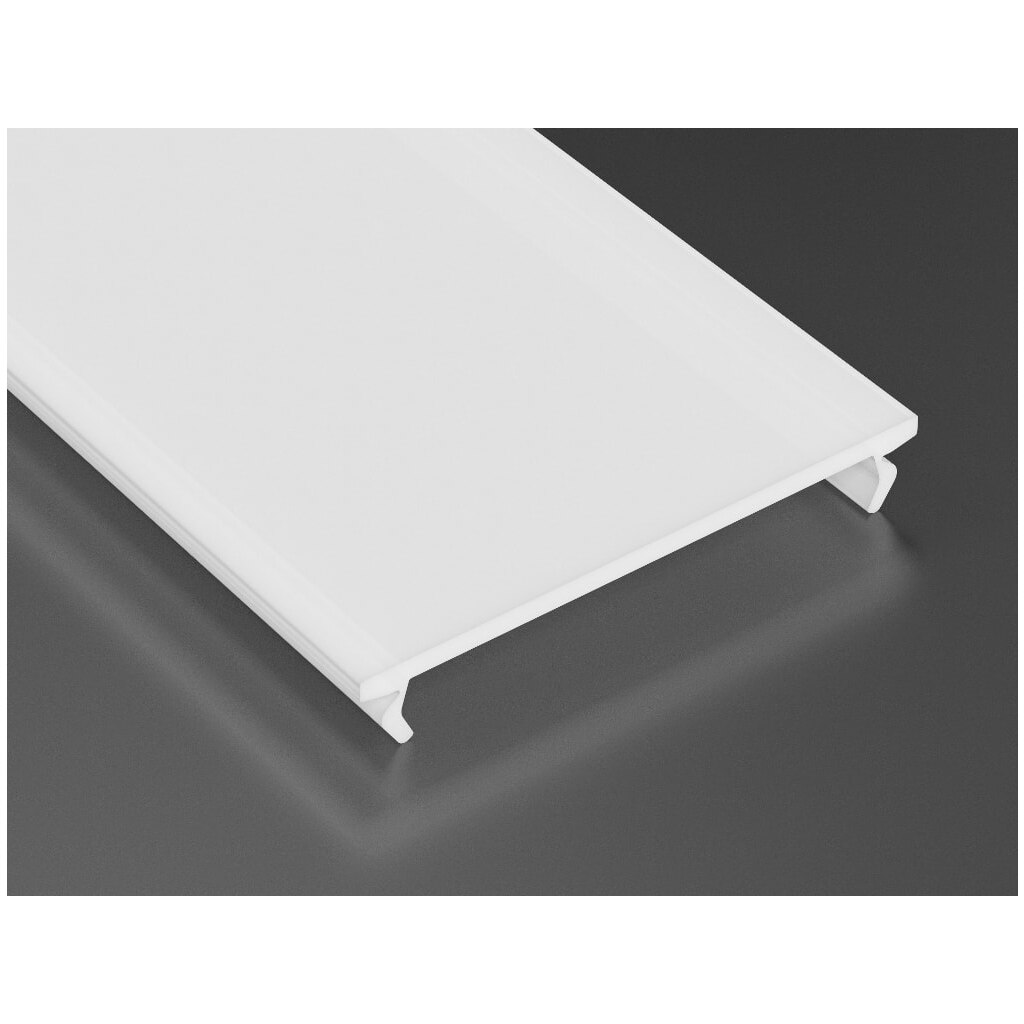 Difuzor pentru profil LED Lumines Wide Milky, PMMA, 2m, Alb - eMAG.ro