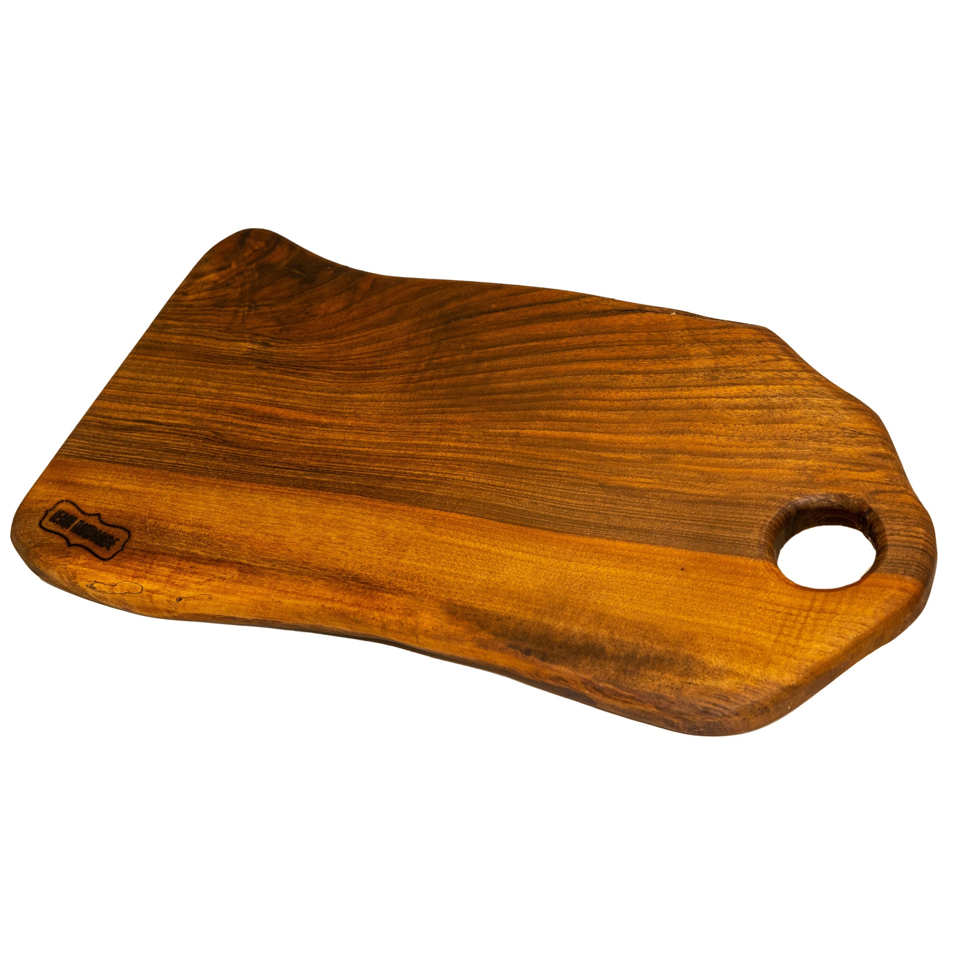 Tocator nuc, lemn handame, culoare naturala 40x20x2 cm - eMAG.ro