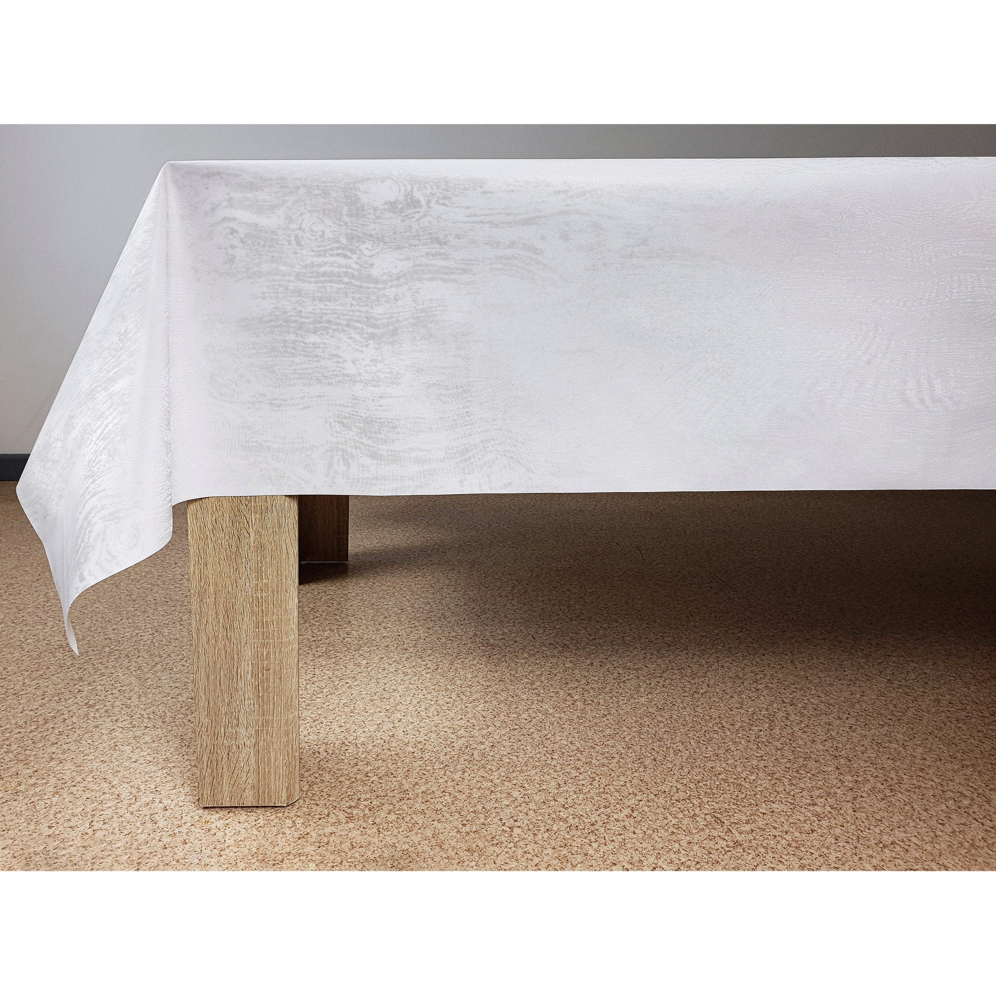 Fata tip musama de masa, 140 x 140 cm, DecoMeister®, Model Alb, CA292 ...