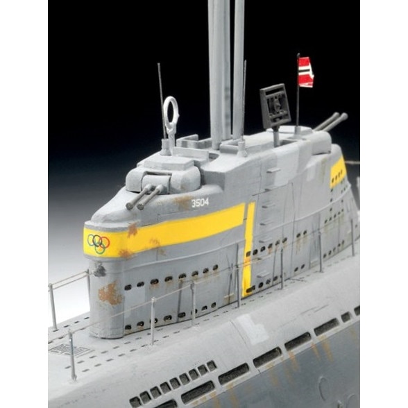 Macheta navomodele de construit Revell German Submarine Type XXI 1:144 ...