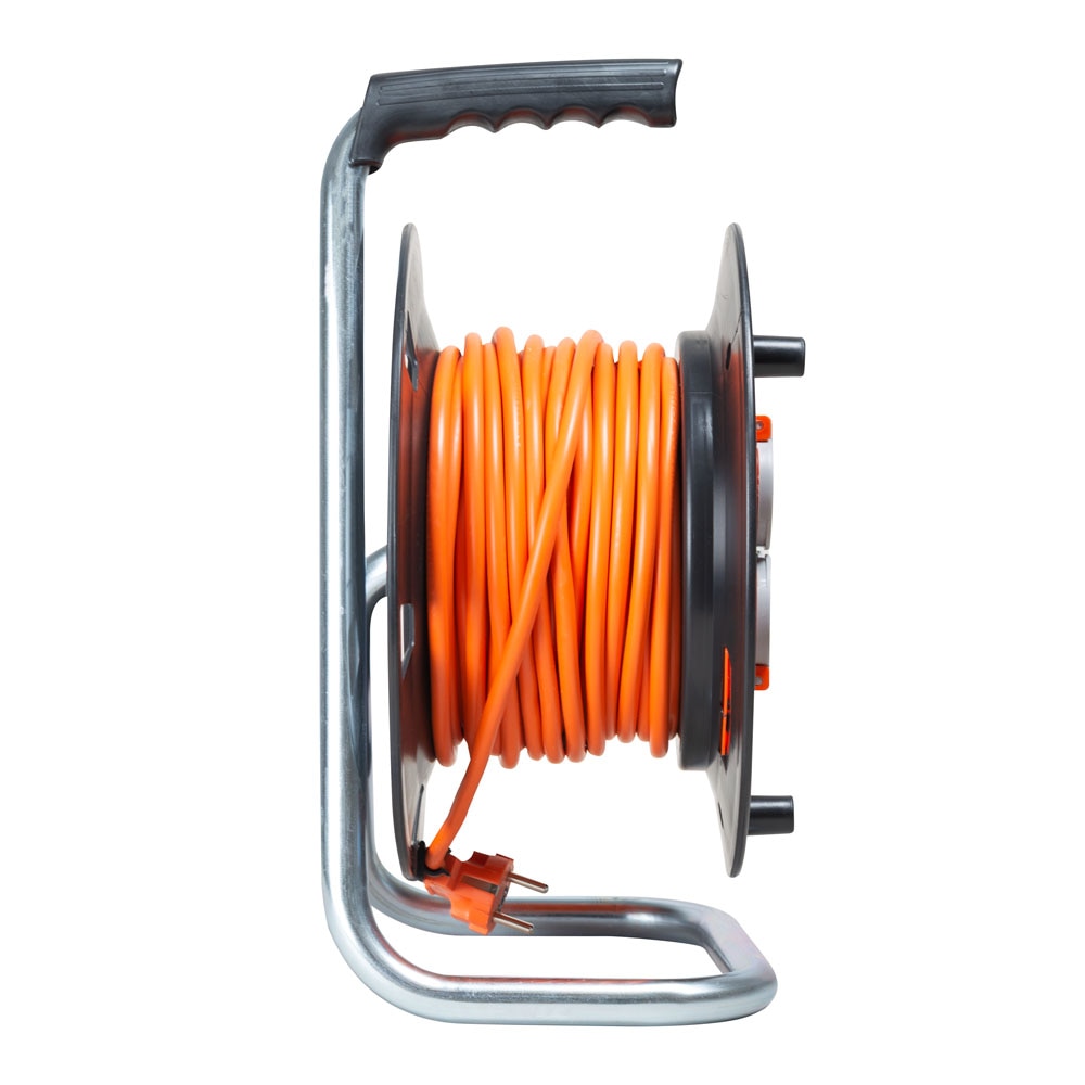 Derulator 4 prize 35m 3X1.5 IP44 orange Emfa - eMAG.ro