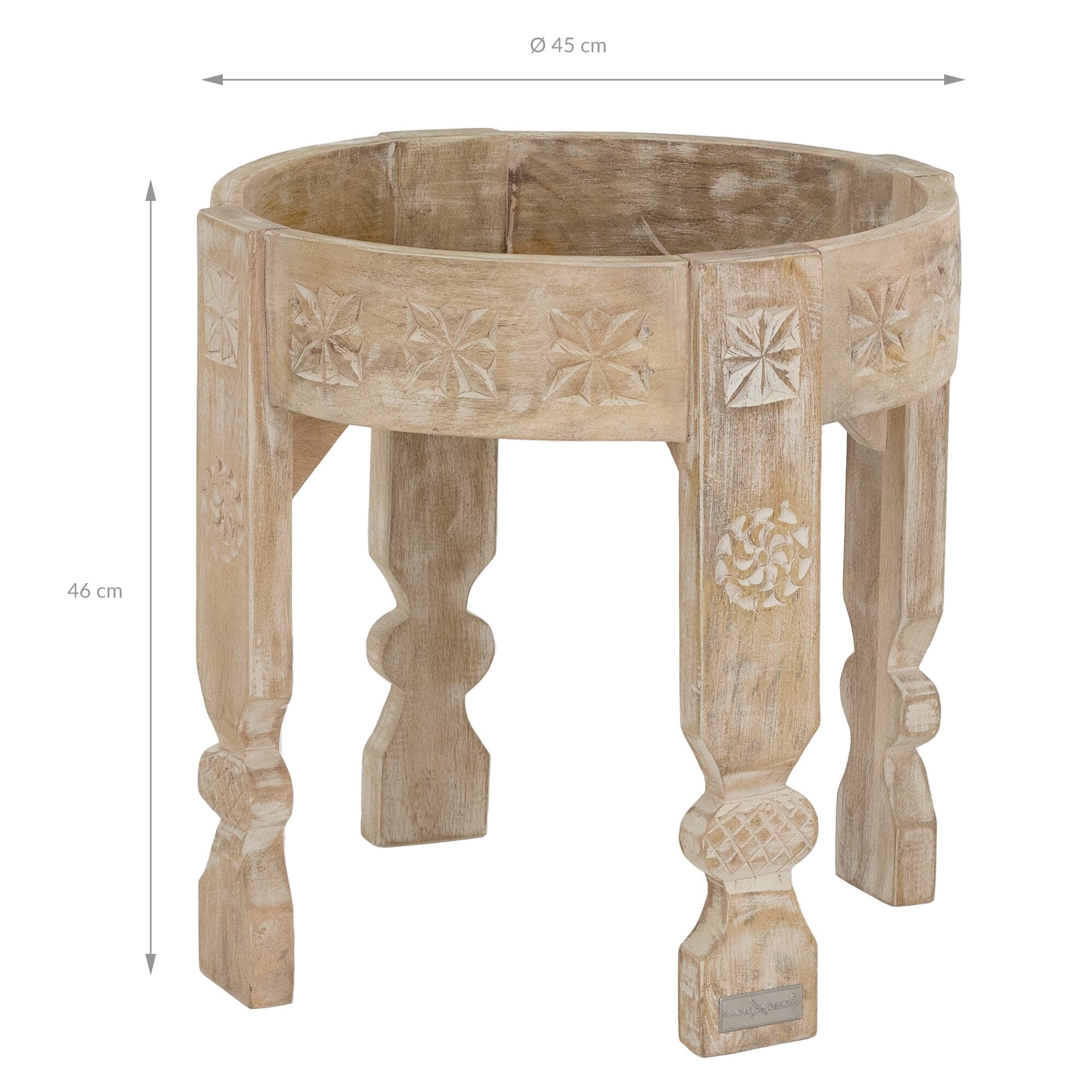 Помощна маса Genova WOMO-DESIGN, Shabby Chic дизайн с дълбок плот ...