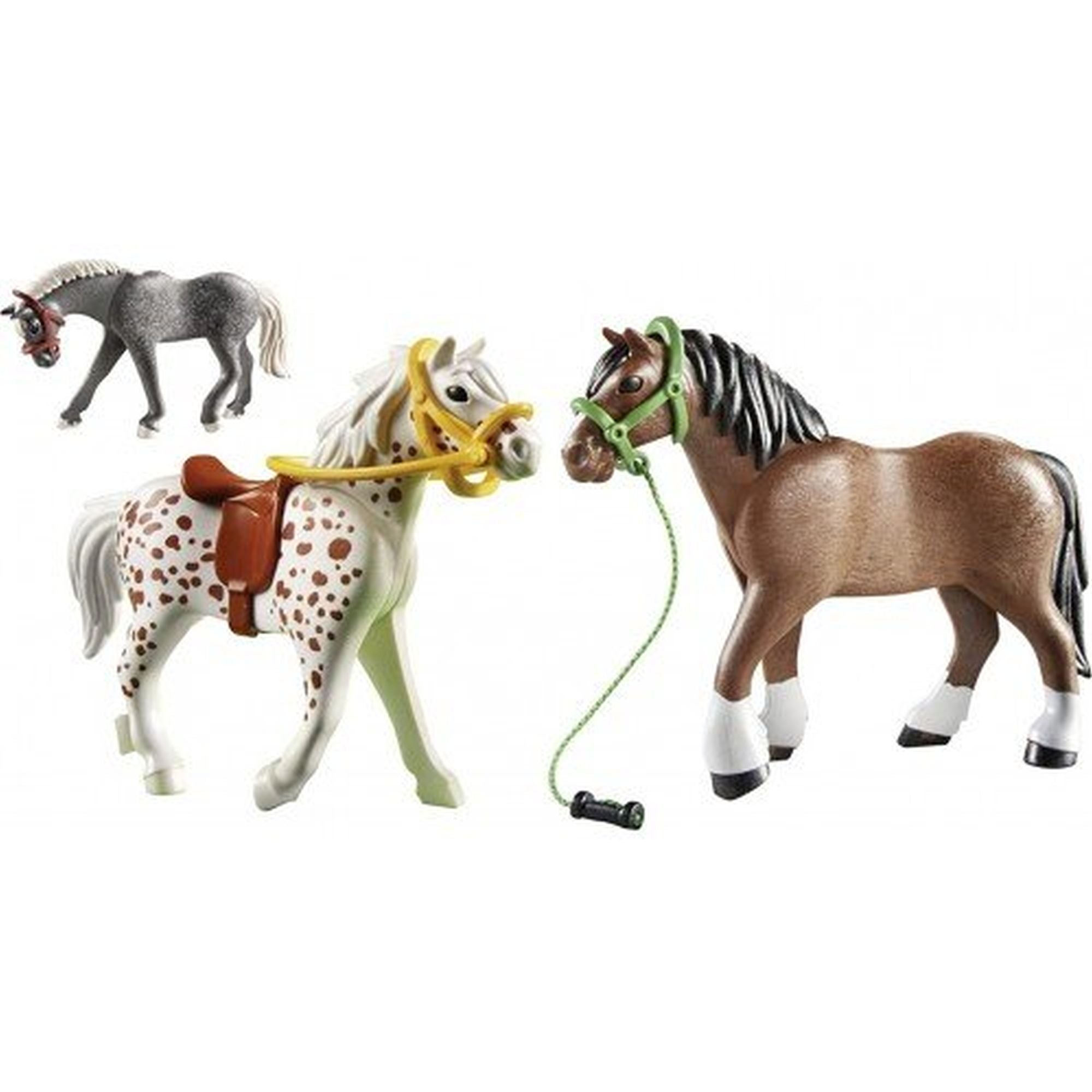 Playmobil Country - Pony Farm, Set 3 ponei - eMAG.ro
