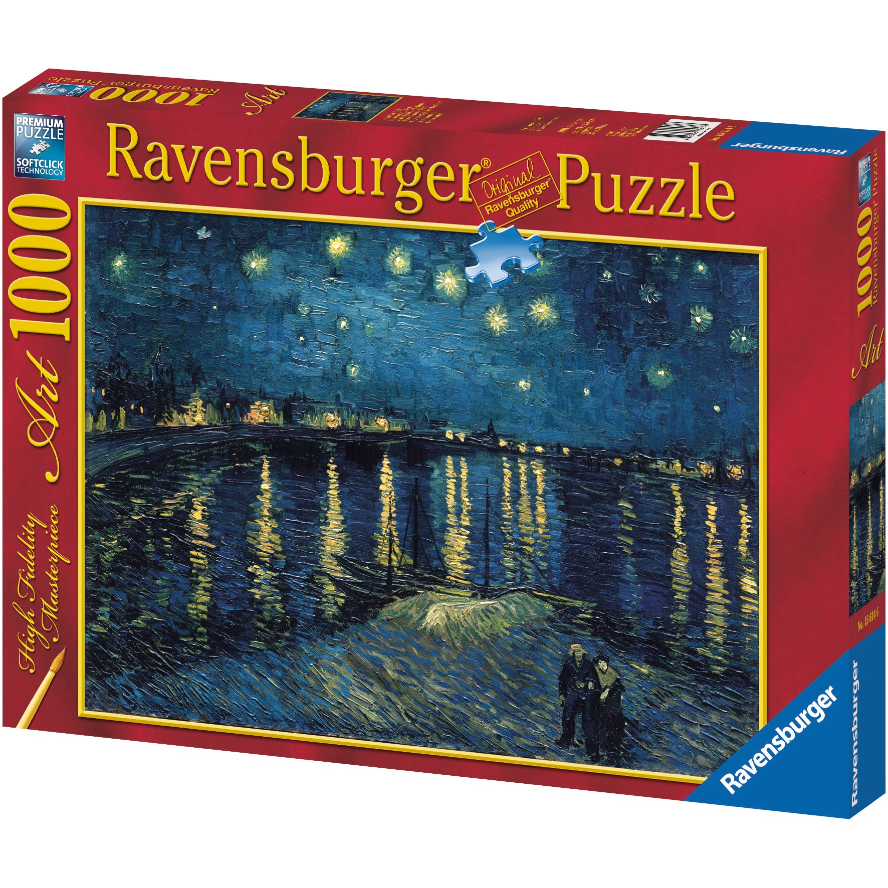 Puzzle Ravensburger - Art, VIncent Van Gogh: Noapte Instelata, 1000 ...