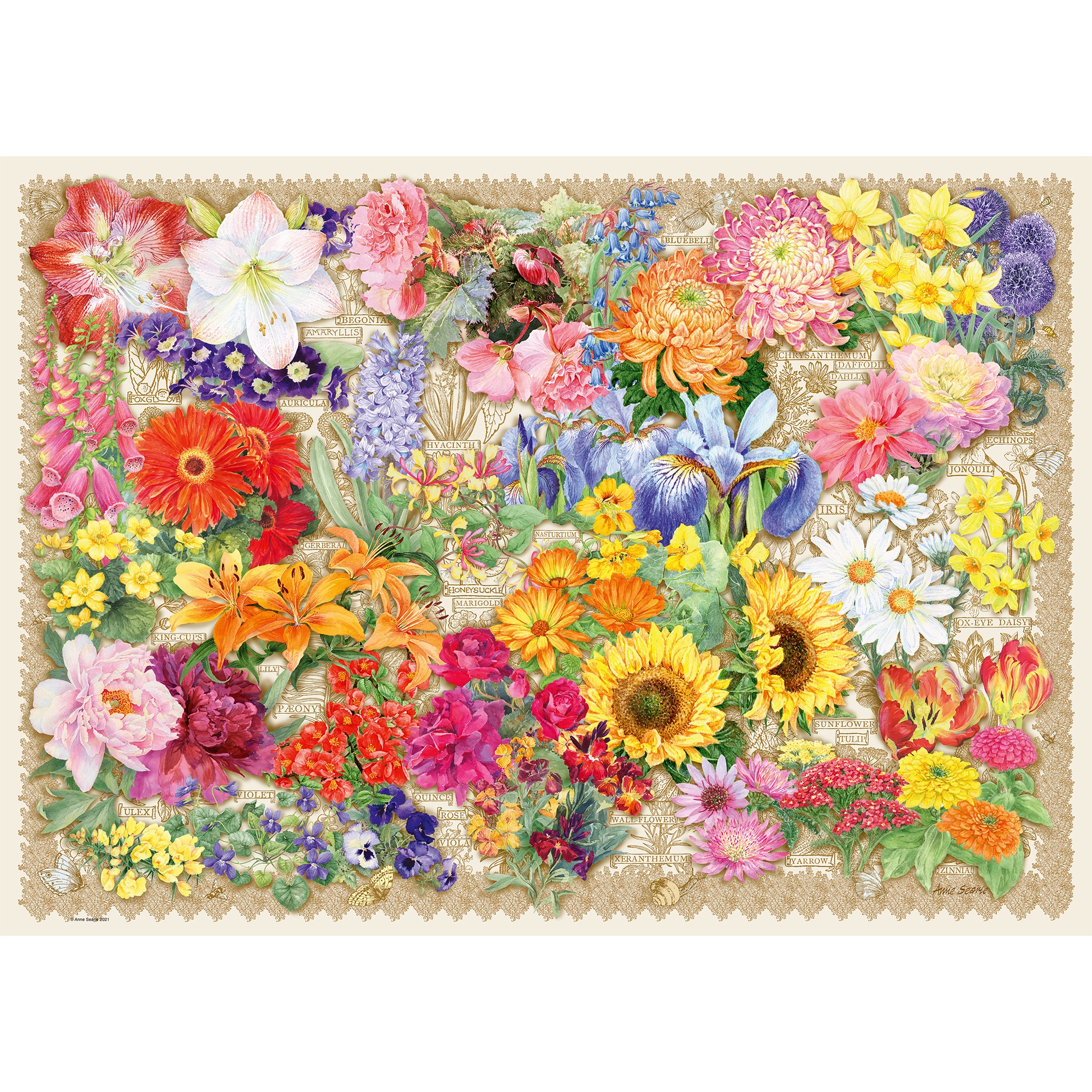 Puzzle Ravensburger - Flori, 1000 piese - eMAG.ro