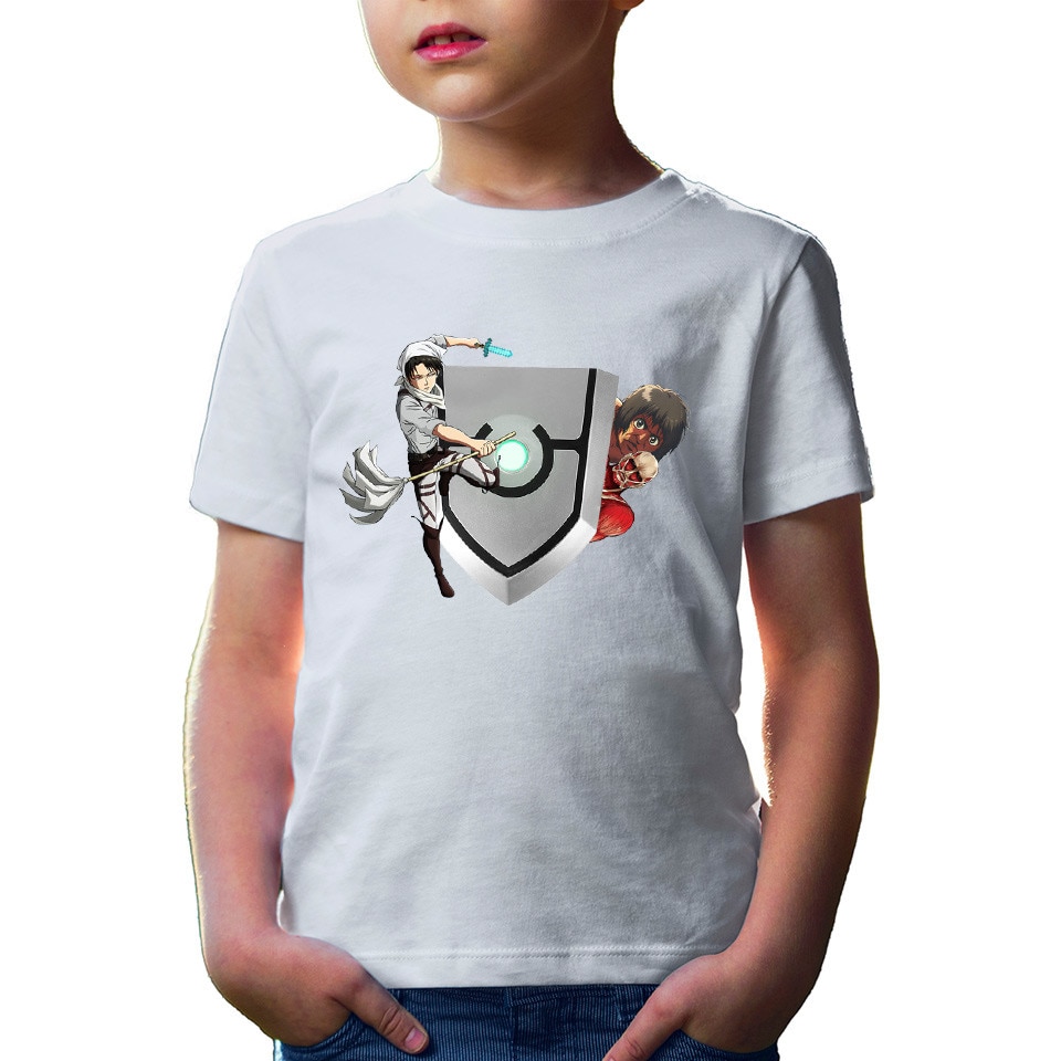 Тениска Детска Rising of the Shield Hero Levi Attack on Titan Collosal ...