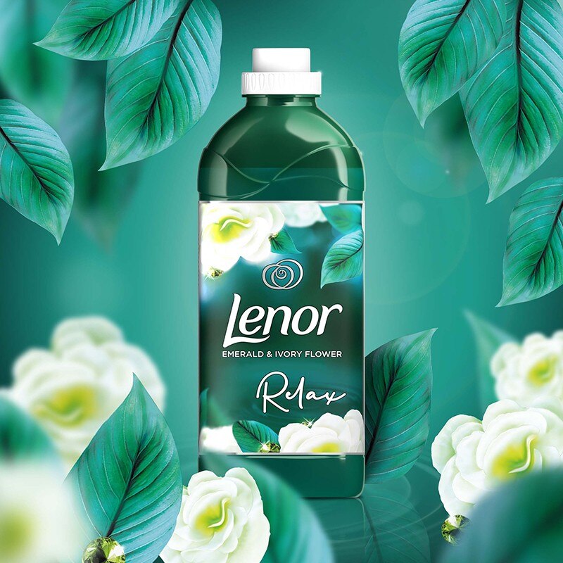 Balsam de Rufe Lenor Emerald and Ivory Flower, Smarald si Floare de ...