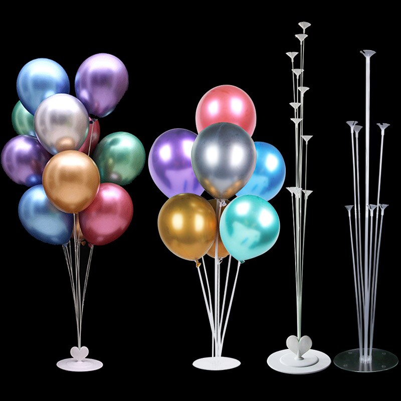 Set 8 baloane colorate intense +suport - eMAG.ro