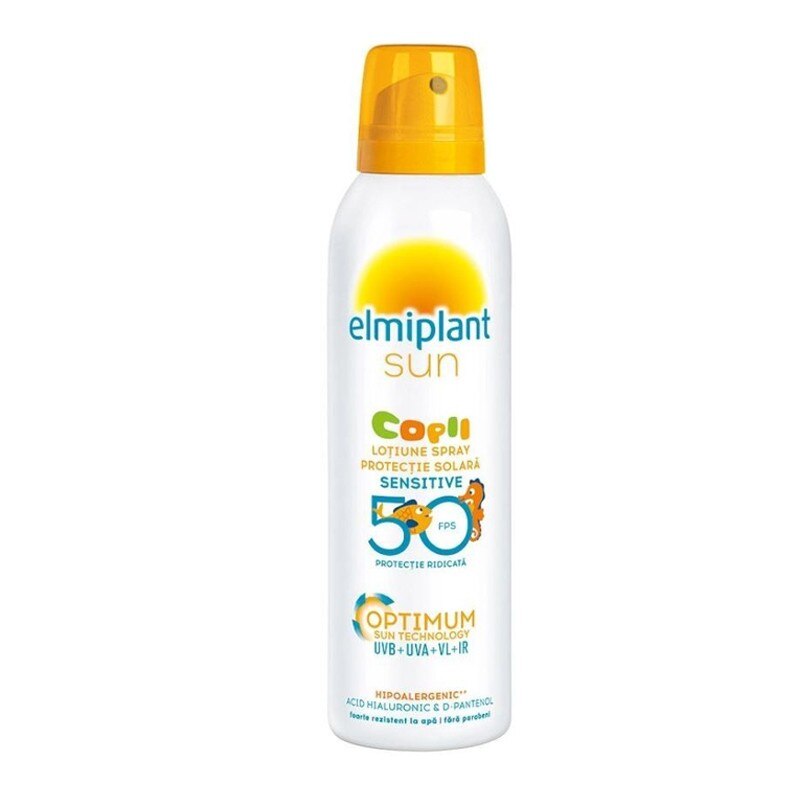 Spray cu Protectie Solara Elmiplant Sun Kids Sensitive SPF 50, pentru ...