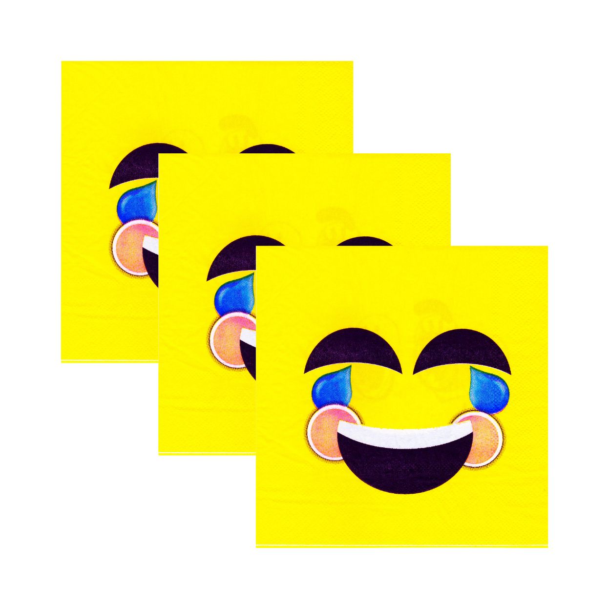 Set 10 buc Servetele de Masa Emoji Smile Limba Scoasa and Happy - eMAG.ro