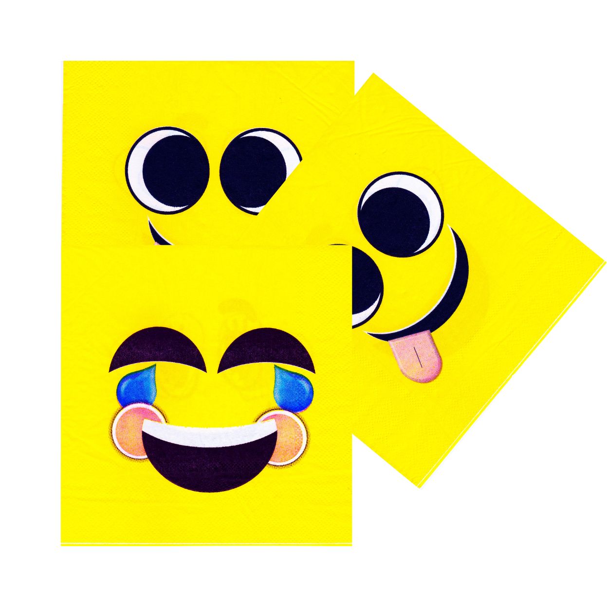 Set 10 buc Servetele de Masa Emoji Smile Limba Scoasa and Happy - eMAG.ro