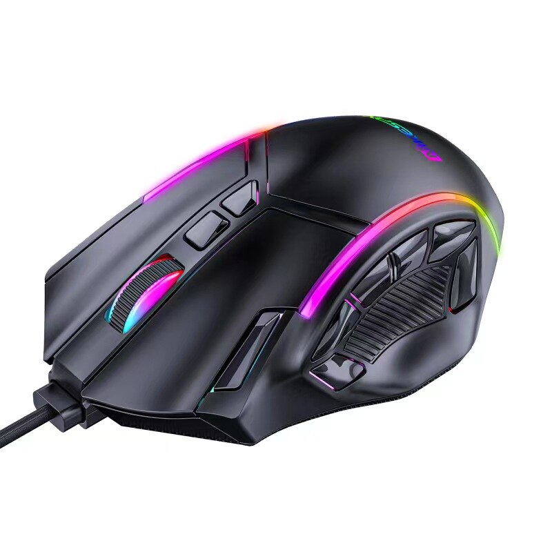 Mouse de gaming, Iluminare RGB, 12800 dpi, Negru - eMAG.ro