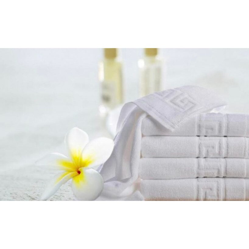 Set 6 prosoape albe Hoteliere de fata, 50 x 90 cm, 620 g/mp, hotel ...