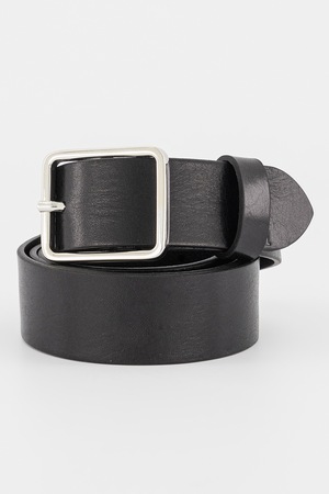 Diesel, Curea din piele cu catarama patrata, Negru, 85 - eMAG.ro