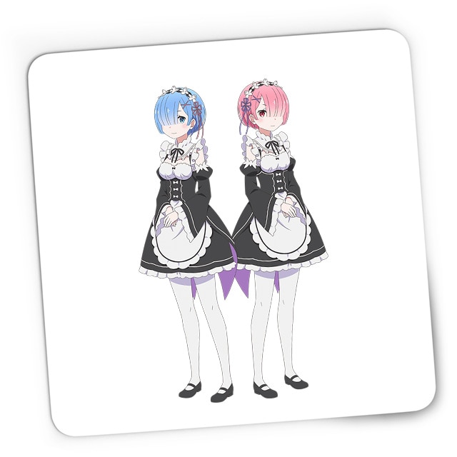 Egérpad Gaming Re Zero REM RAM Demon Siblings Horns Power Tribe, 21x19 ...
