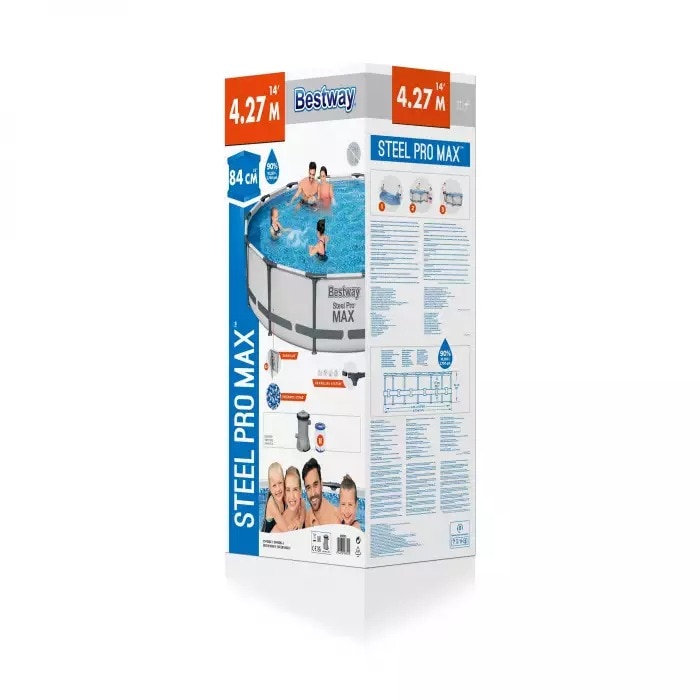 Piscina Bestway Steel Pro MAX, pompa filtrare, 4.27m x 84cm - eMAG.ro
