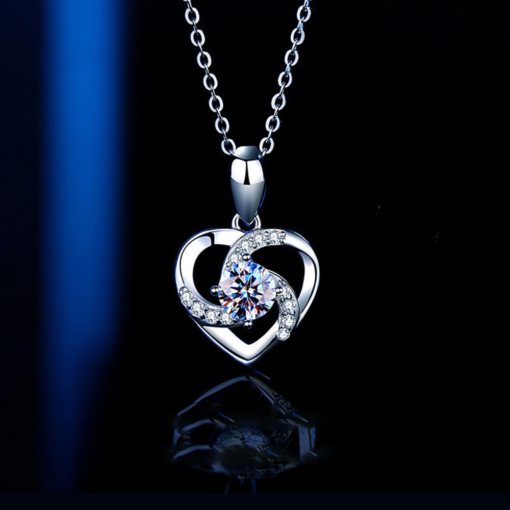 Set bijuterii dama, Argint/Metal/Diamant ecologic, Trandafir, Arginitiu ...