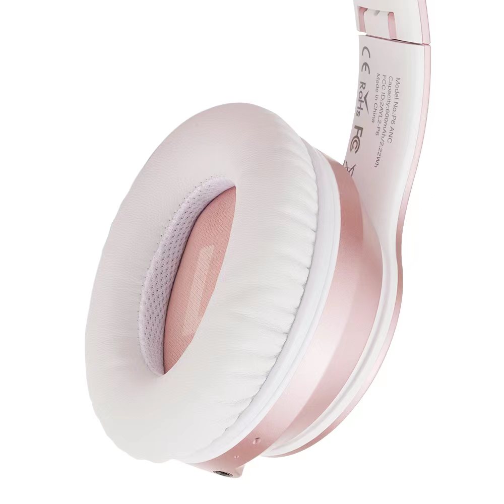 PowerLocus P6 ANC fejhallgató, vezeték nélküli, Bluetooth (Rózsaarany ...