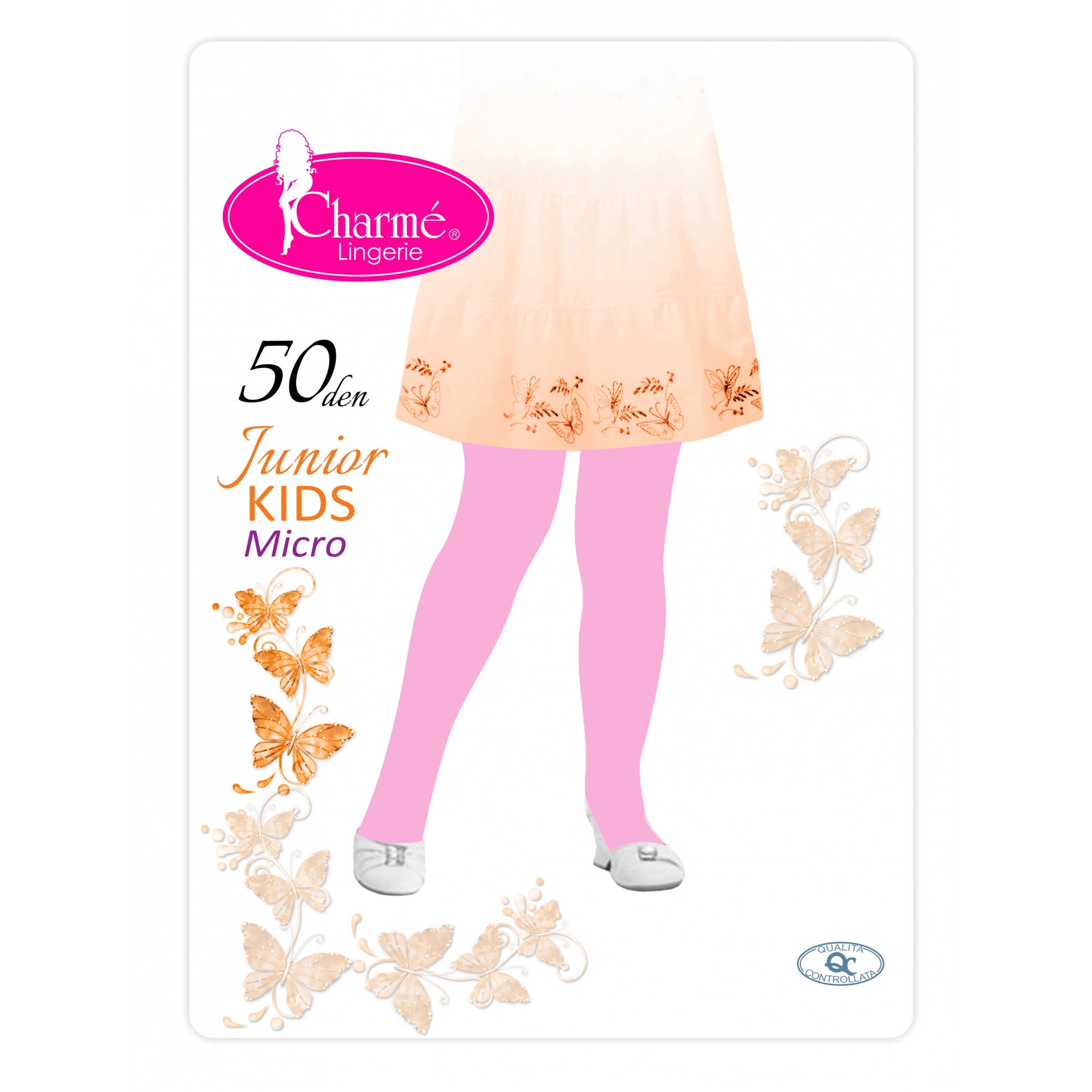 Dres pentru copii Junior Kids 50 Micro, Charme lingerie, Roz,6-8 Ani ...