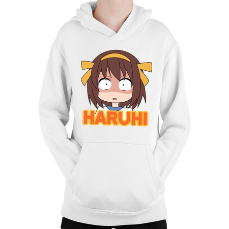 Детски суичър Haruhi Suzumiya Sports Uniform Comedy Anime Weeb, Бял ...