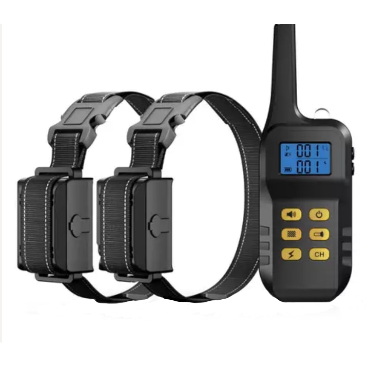Set 2 zgarda electrica profesionala anti latrat si dresaj Wellturn ...