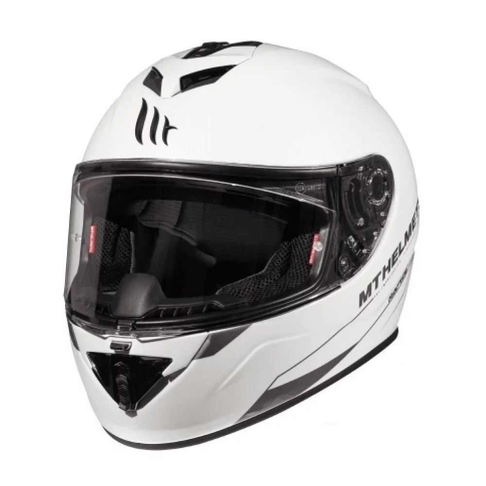 Casca integrala motociclete MT Rapide alb, fibra sticla, XXL 63-64cm ...