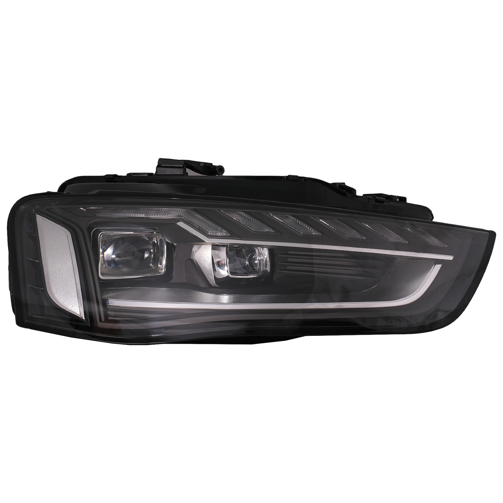 Faruri Full LED compatibil cu Audi A4 B8.5 Facelift 2012-2015 Negru Semnal Dinamic A4 B9.5 ...